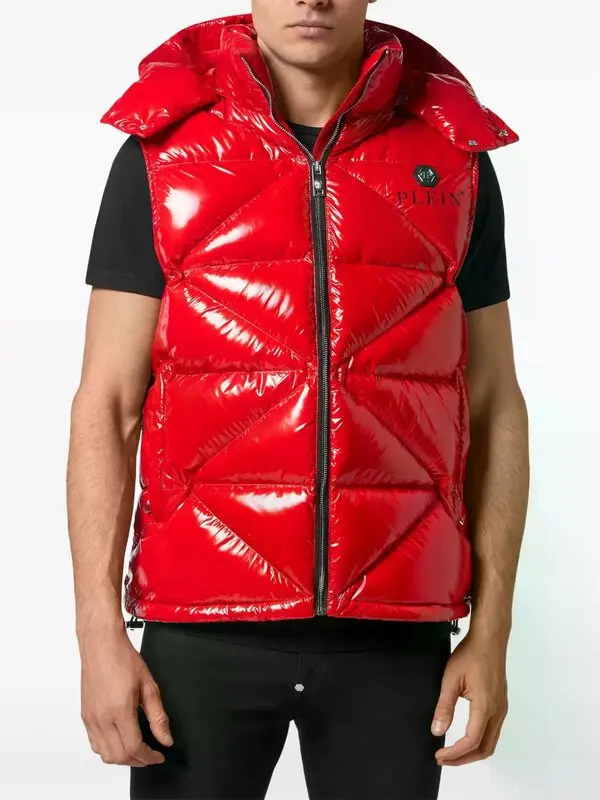 Philipp Plein Hexagon Logo-plaque Padded Gilet