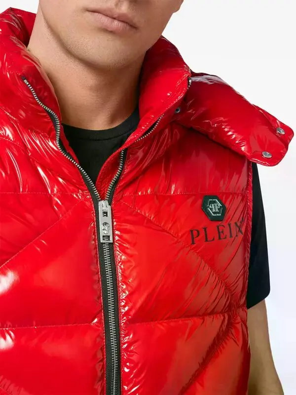 Philipp Plein Hexagon Logo-plaque Padded Gilet