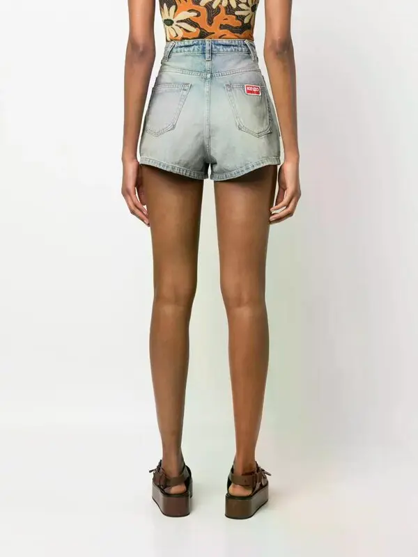 Kenzo High-waisted Denim Shorts
