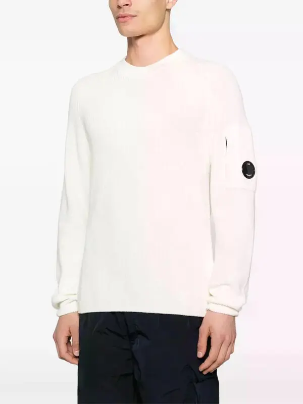 C.P. COMPANY Sea Island Lens-detail Sweater