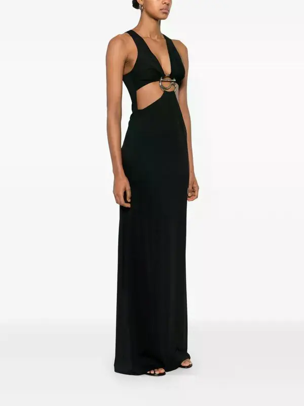 Coperni C-logo Cut-out Maxi Dress