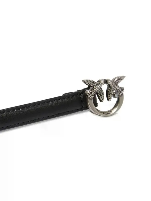 Pinko Love Birds Buckle Belt - Black