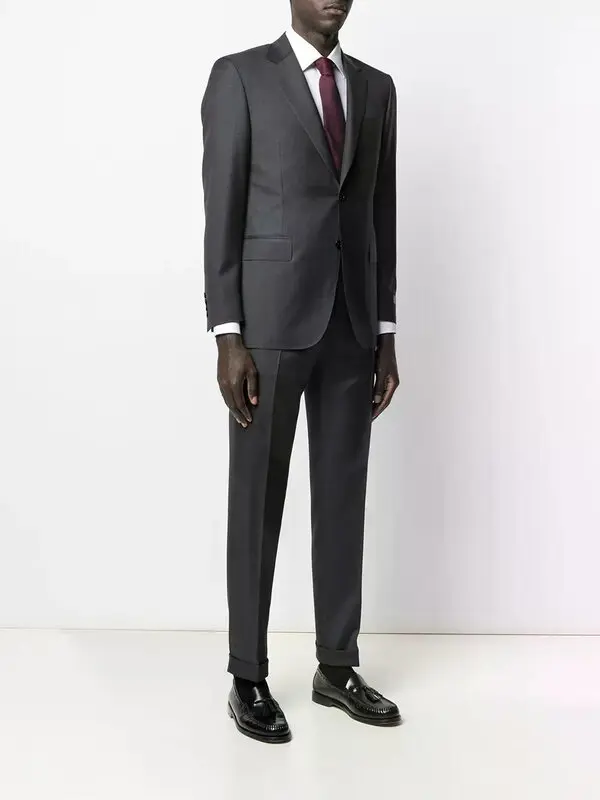 Canali Wool Single-breasted Suit - Grey