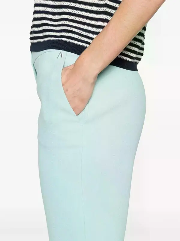 TWINSET Crêpe Cigarette Trousers - Blue