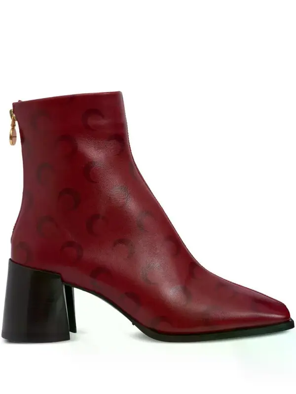 MARINE SERRE Printed Ankle Boots