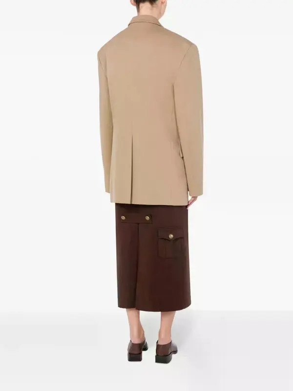 Moschino Peak-lapel Cotton-blend Coat