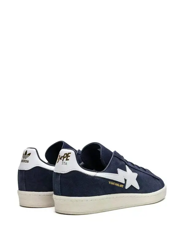 Adidas X Bape Campus 80 Collegiate Navy Sneakers - Blue