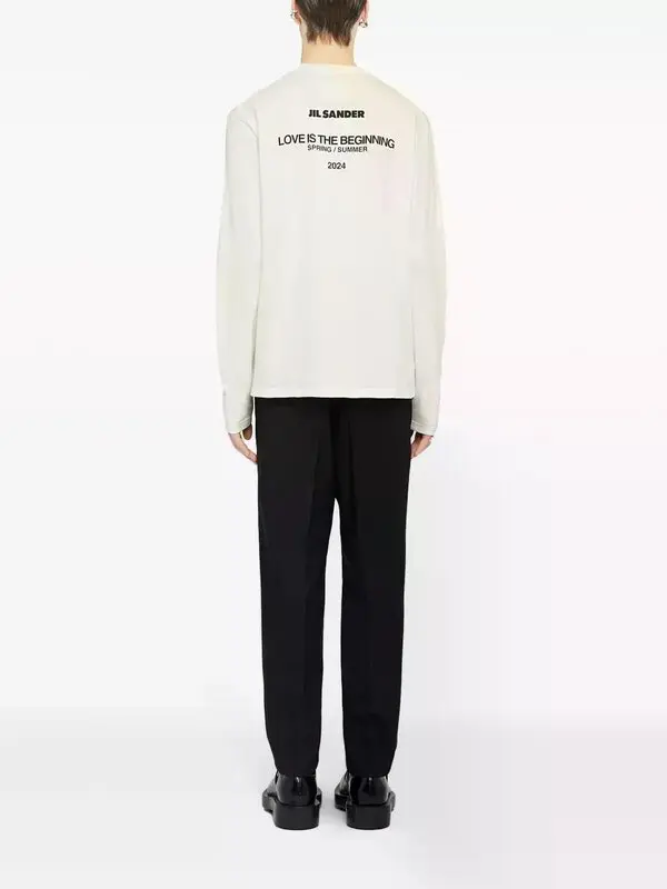 JIL SANDER Logo-print Long-sleeve T-shirt