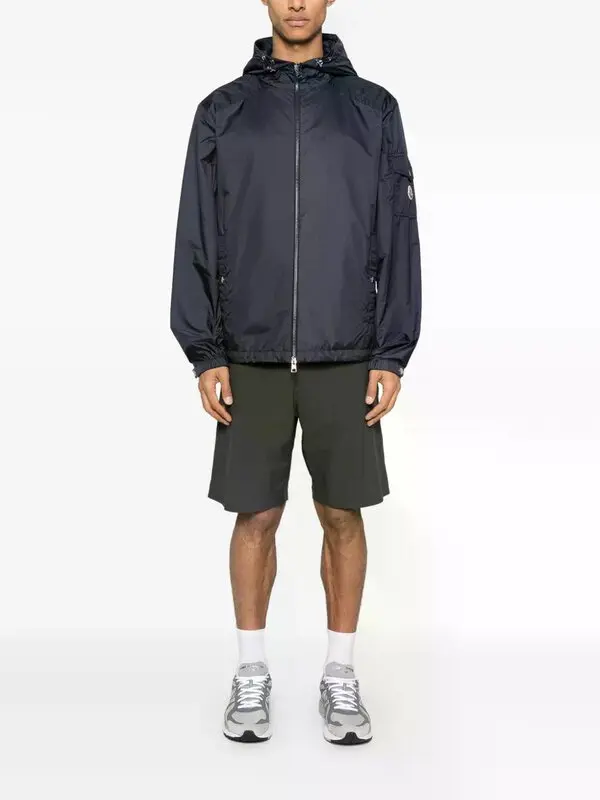 Moncler Hooded Rain Jacket - Blue