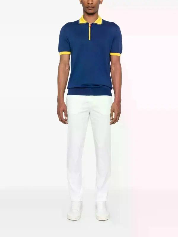 Kiton Logo-patch Chinos