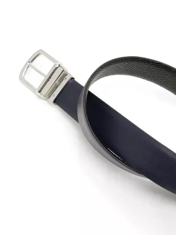 Polo Ralph Lauren Logo Engraved Buckle Reversible Leather Belt