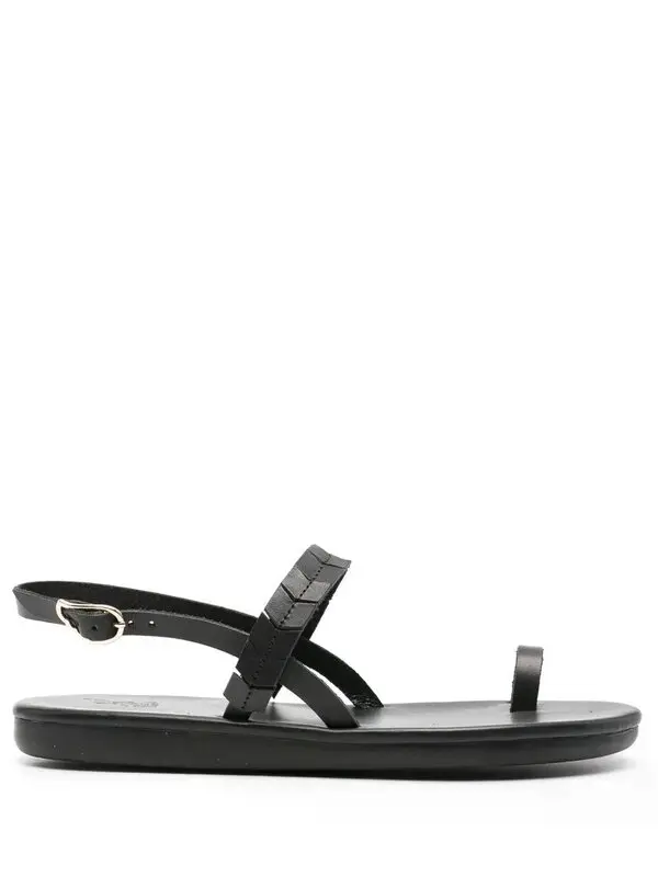 ANCIENT GREEK SANDALS Kamara Leather Sandals - Black