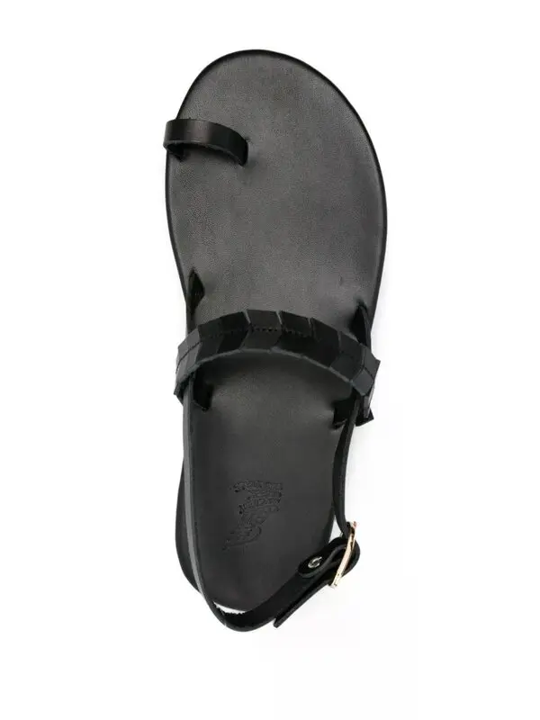 ANCIENT GREEK SANDALS Kamara Leather Sandals - Black