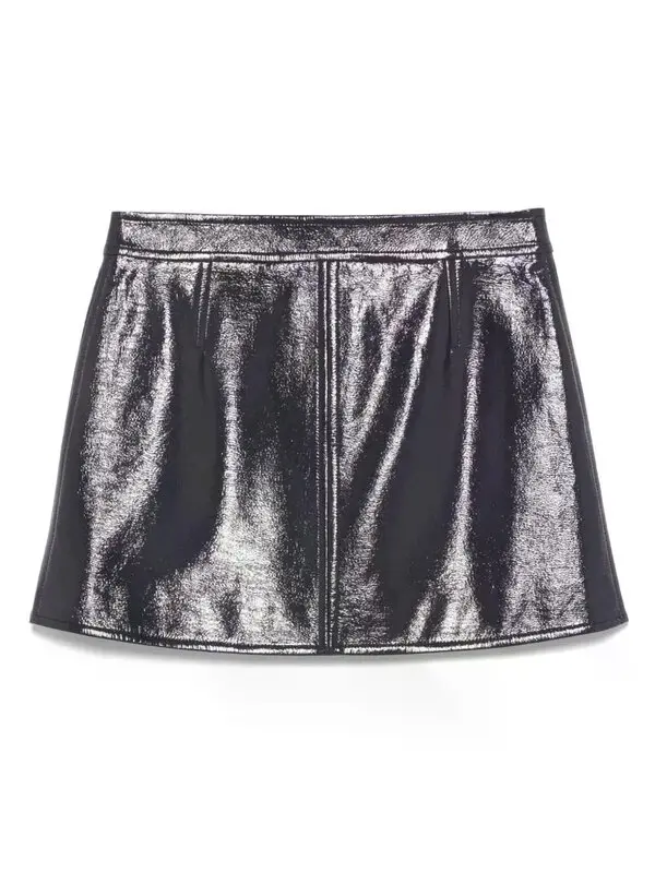 COURREGES Re-edition Vinyl Mini Skirt - Blue