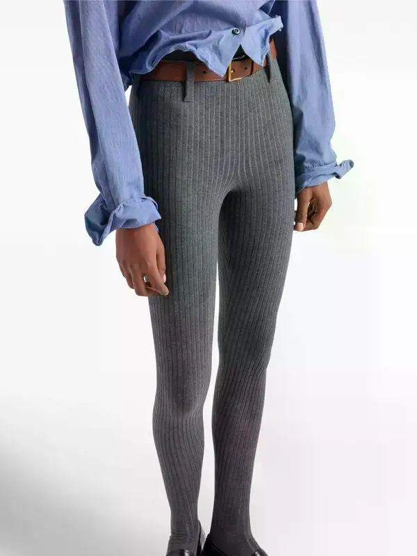 Prada Ribbed Knit Tights