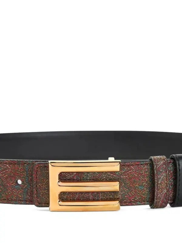 Etro Logo Buckle Belt
