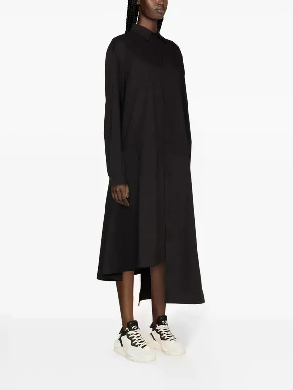 Y3 Asymmetric Shirt Dress