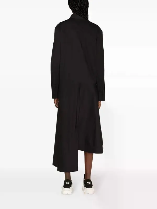 Y3 Asymmetric Shirt Dress