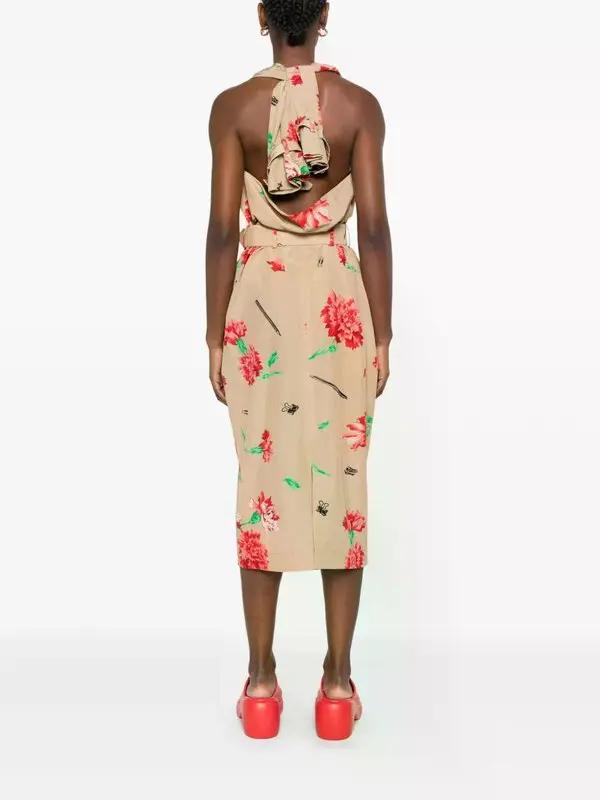 Moschino Belted Midi Dress