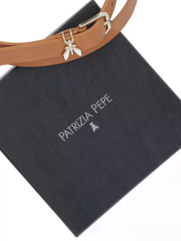 Patrizia Pepe Leather Belt With Charm Detail