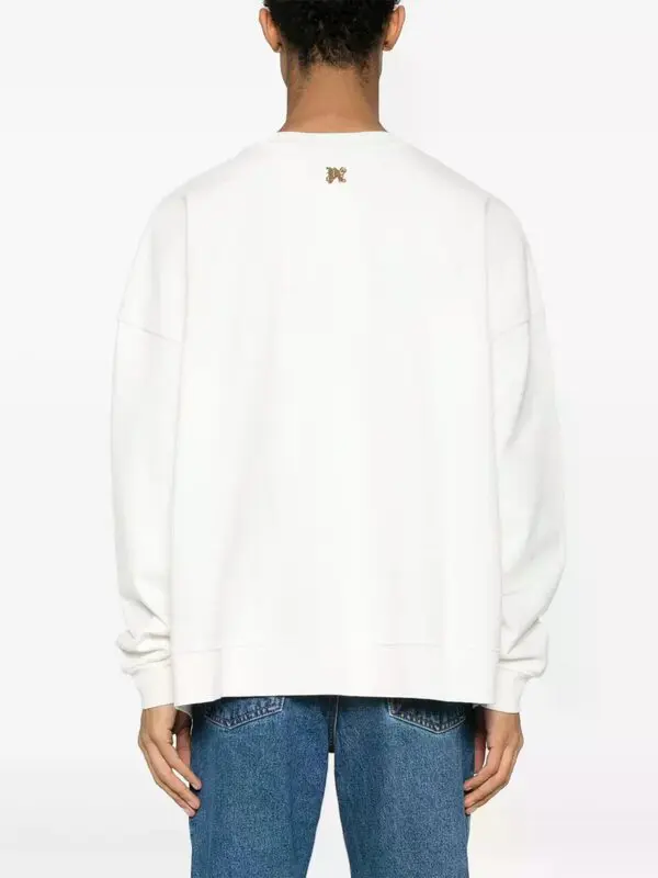 Palm Angels Flame Logo Print Sweatshirt