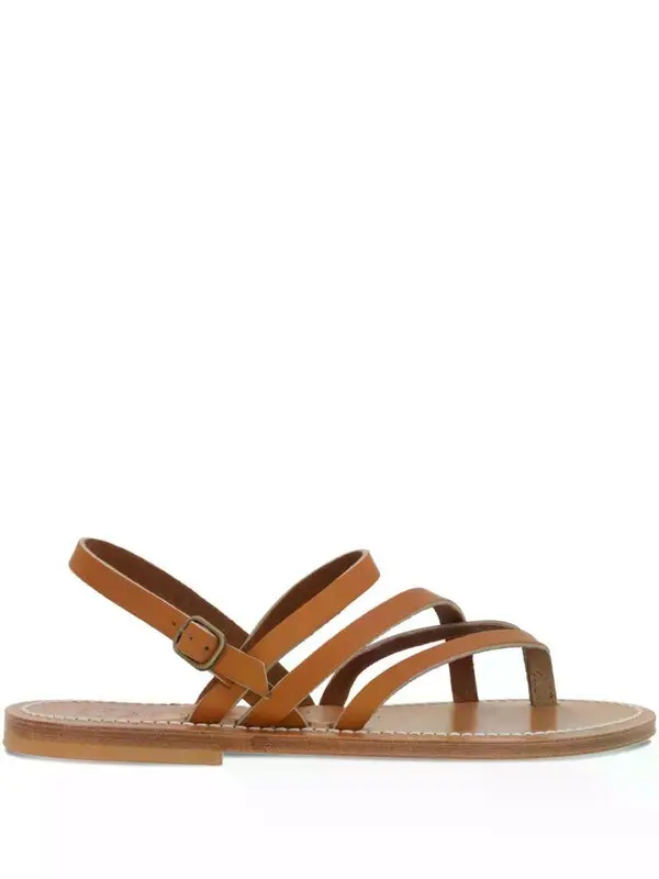 K.JACQUES Nemesis Strappy Flat Sandals - Brown