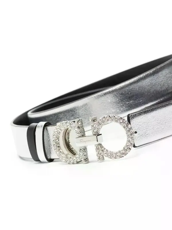 FERRAGAMO Embellished Gancini Belt