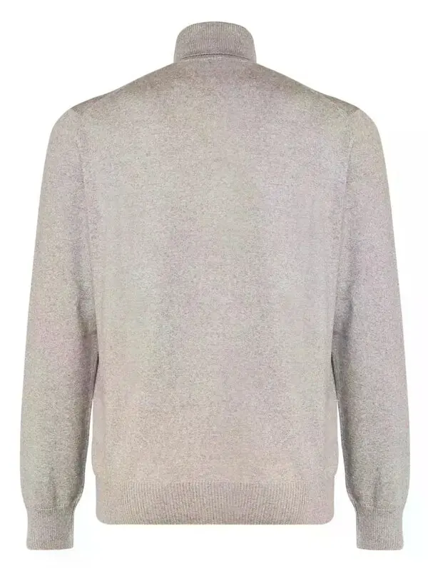 FAY Virgin Wool Roll Neck Jumper - Grey