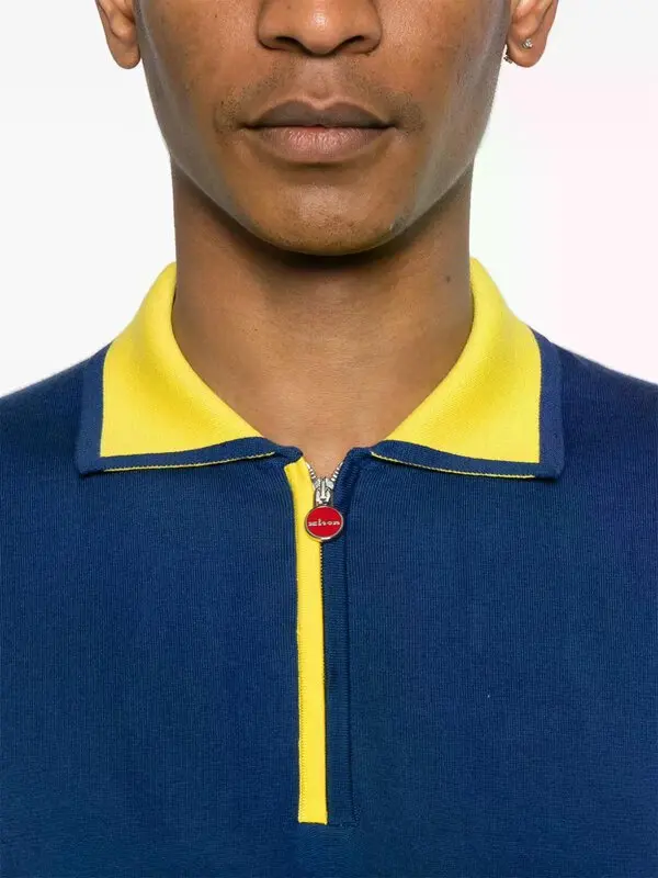 Kiton Contrasting-trim Polo Shirt