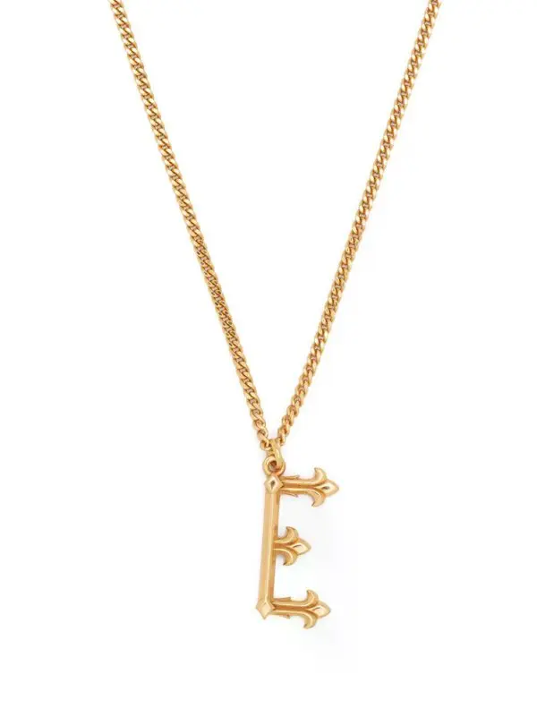Emanuele Bicocchi Letter Pendant Necklace - Gold