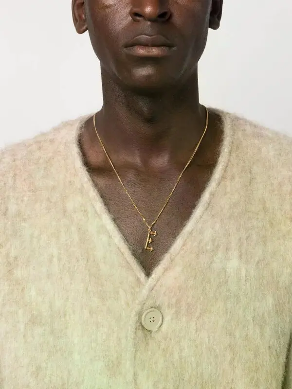 Emanuele Bicocchi Letter Pendant Necklace
