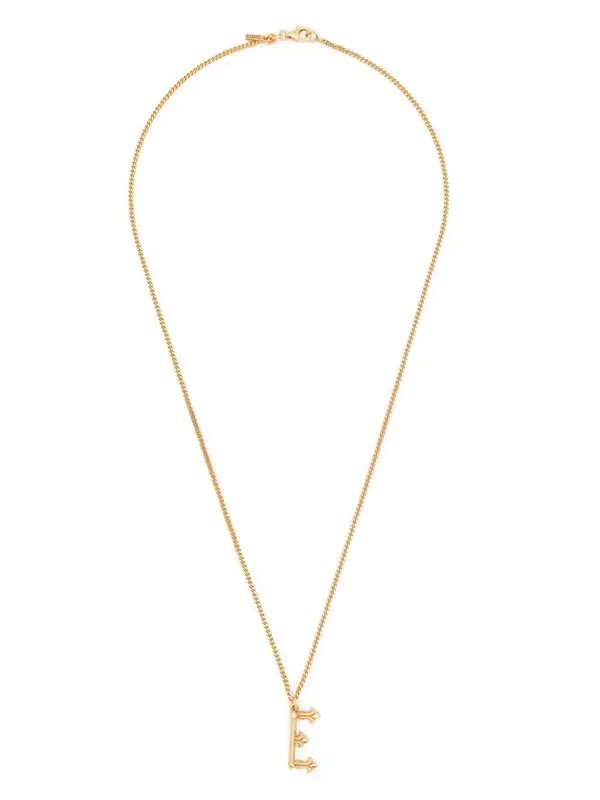 Emanuele Bicocchi Letter Pendant Necklace