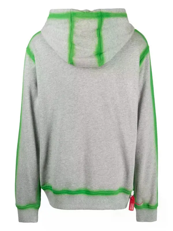 MOSTLY HEARD RARELY SEEN 8-BIT Triple The Eyes Graphic-print Cotton Hoodie - Grey