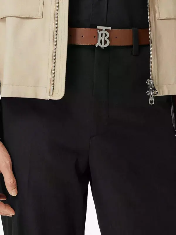 Burberry Reversible Leather Tb Belt