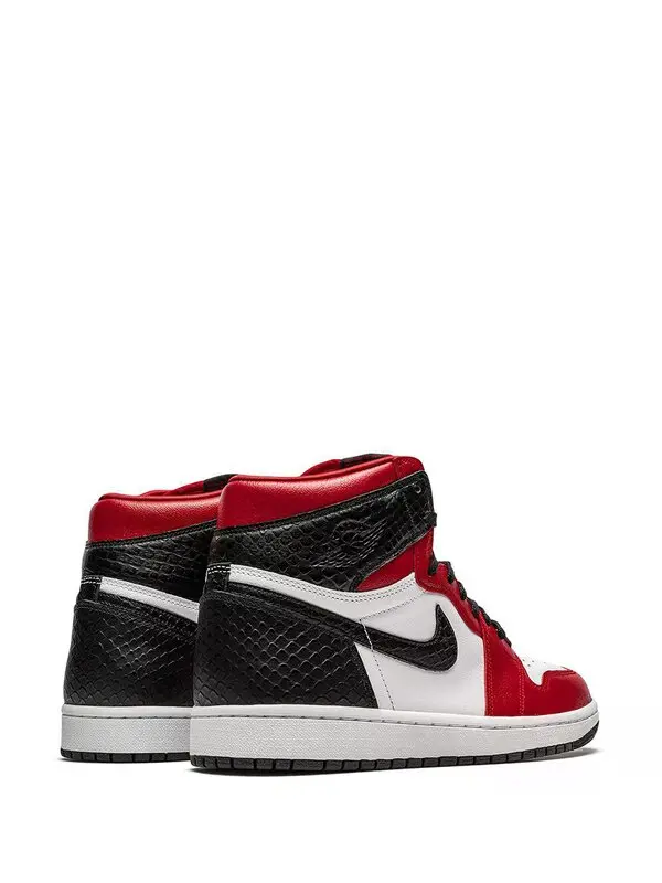 JORDAN 1 High Retro "satin Snake" Sneakers - Red
