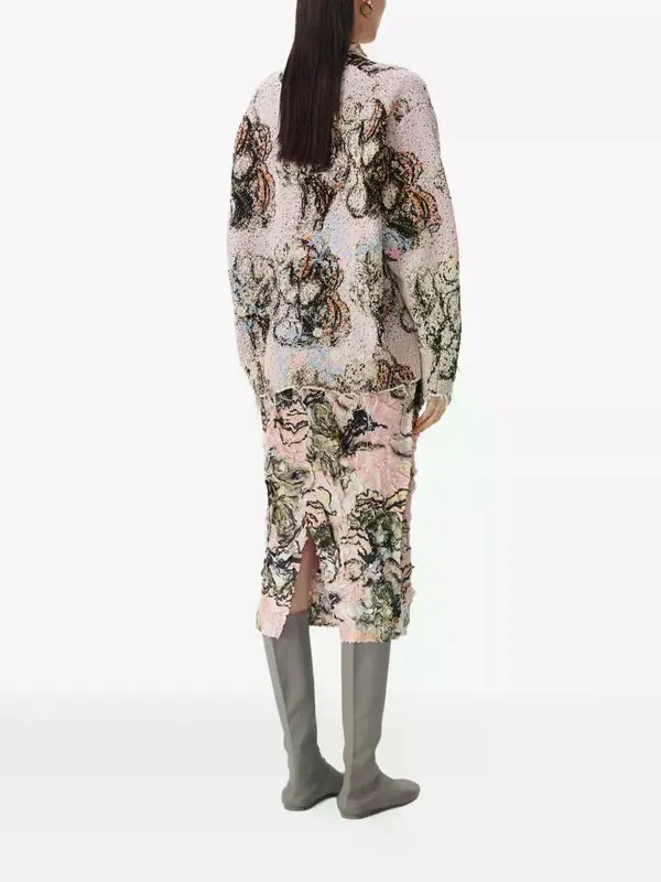 JNBY Graphic Print Stretch Jersey Skirt With Elasticated Waistband