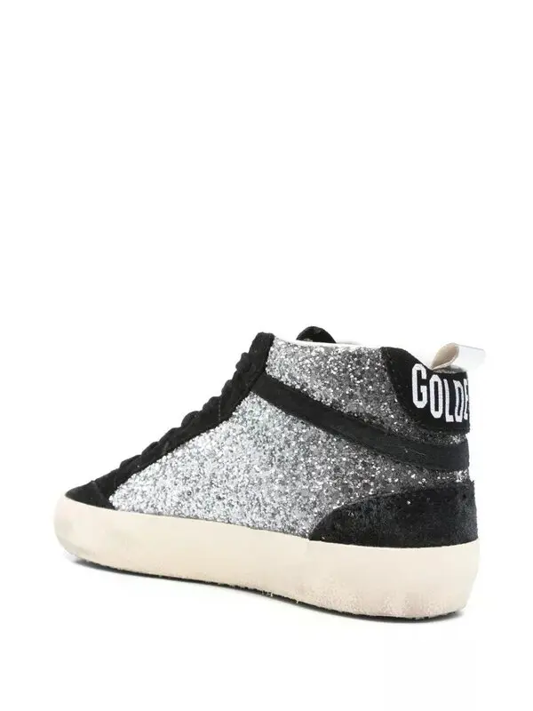 GOLDEN GOOSE Mid Star Glitter Sneakers