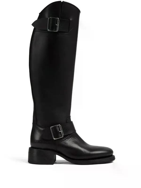 Dsquared2 Logo-debossed Leather Boots