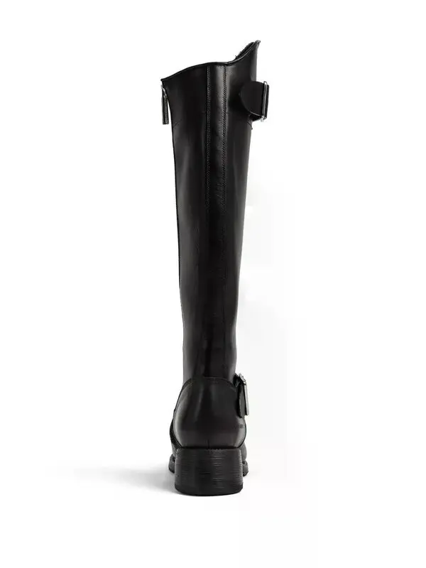 Dsquared2 Logo-debossed Leather Boots