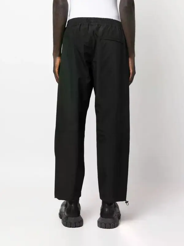 44 LABEL GROUP Straight-leg Trousers With Logo Patch