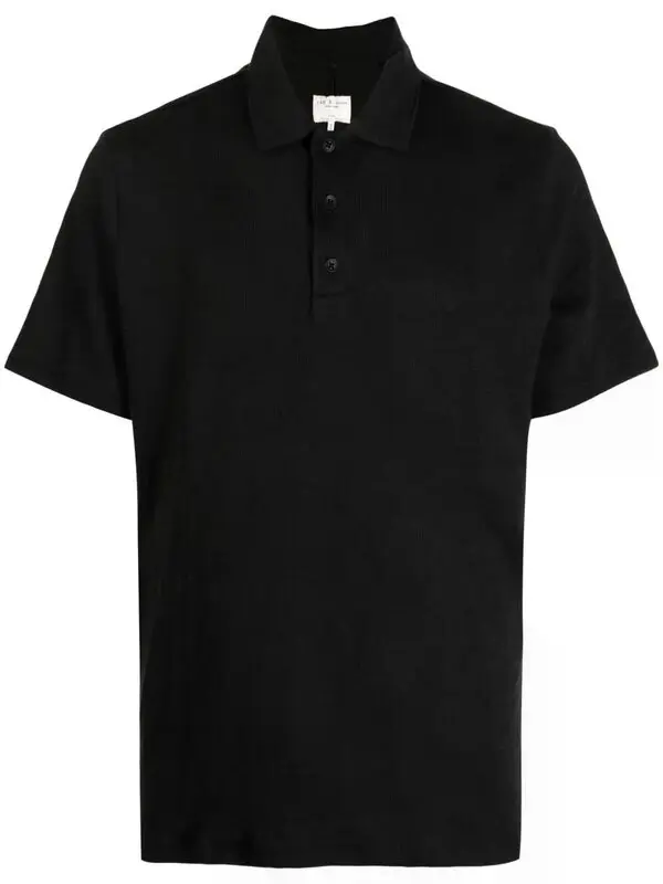 Rag & Bone Classic Flame Cotton Polo Shirt