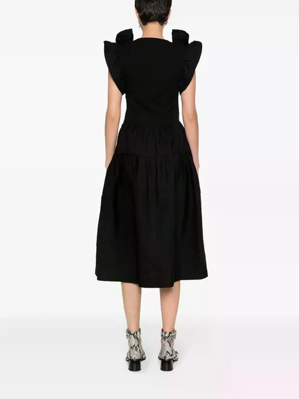 Ulla Johnson Francine Midi Dress - Black