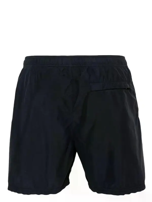 Stone Island Compass-patch Swim Shorts - Blue