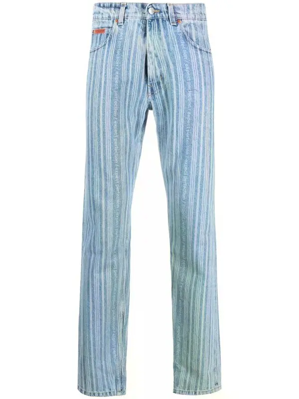Martine Rose Striped Straight-leg Jeans