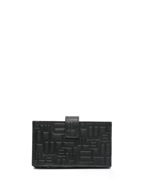BALDININI Monogram-pattern Leather Wallet - Black