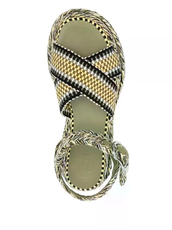 AMAMBAIH Woven Platform Sandals