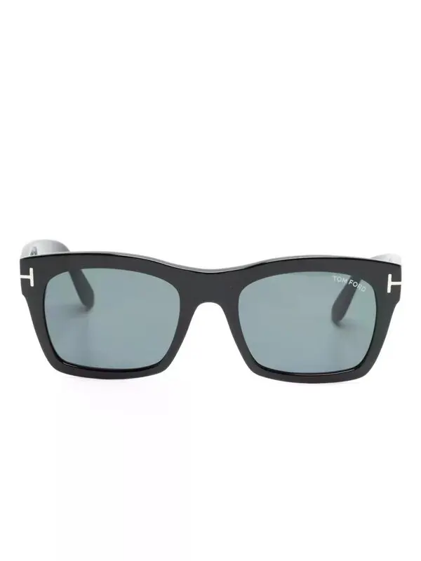 TOM FORD Square Frame Tinted Lenses Sunglasses - Black