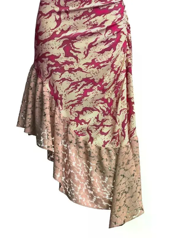 MARGHERITA MACCAPANI Albi Asymmetric Ruched Midi Dress