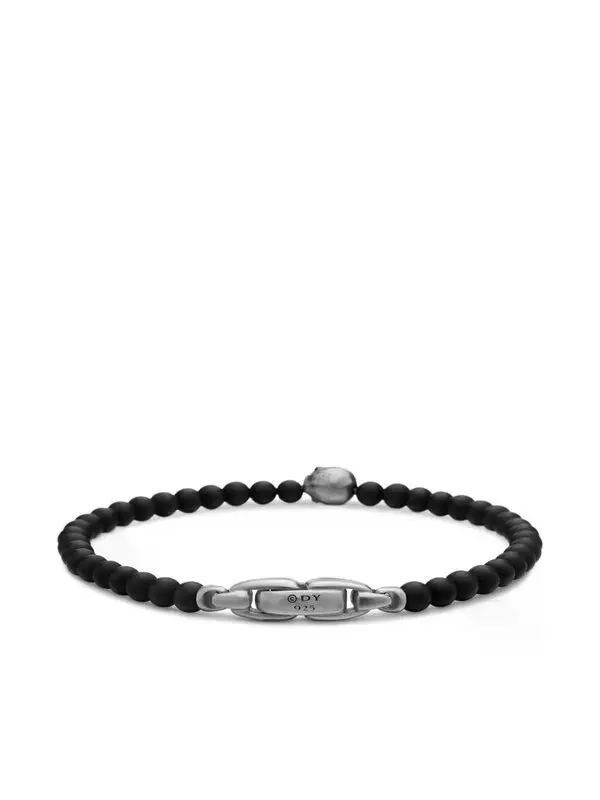 David Yurman Sterling Silver Memento Mori Skull Bracelet