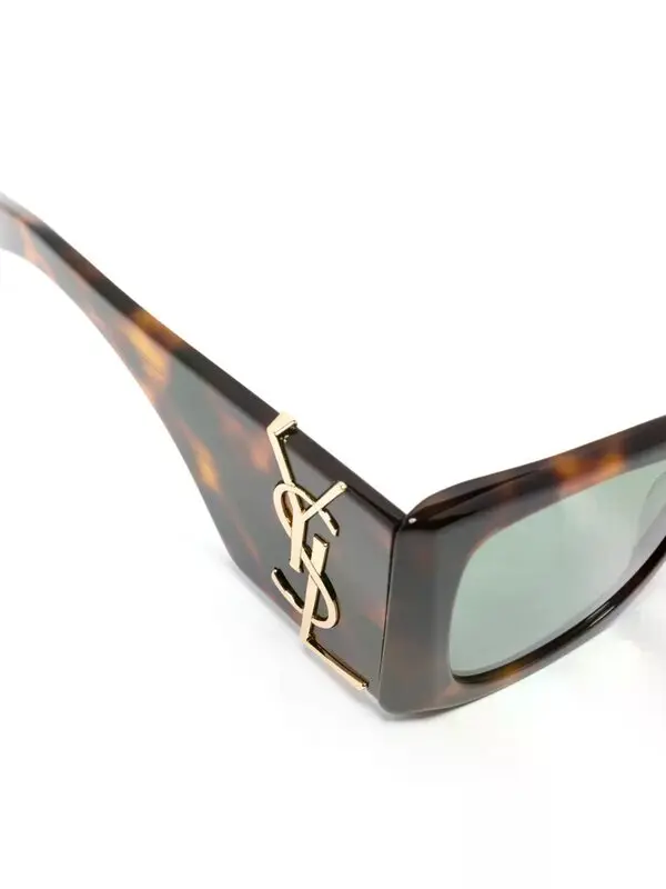 Saint Laurent Square Frame Sunglasses - Brown